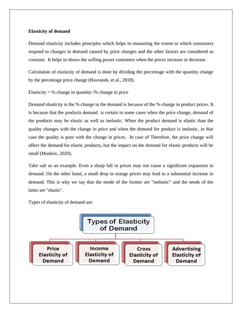 Microeconomic Elasticity Of Demand