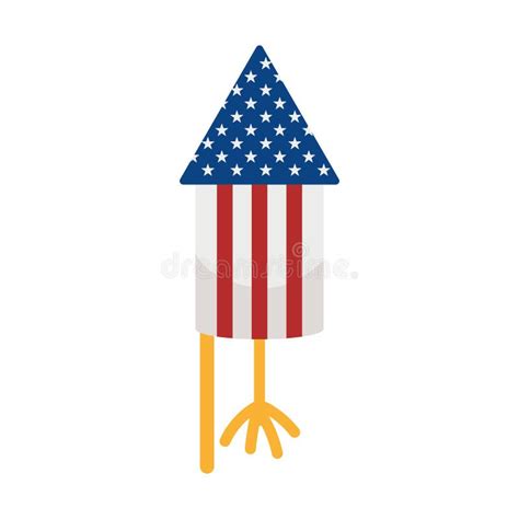 Usa Firework Rocket Stock Vector Illustration Of Flag 273133593