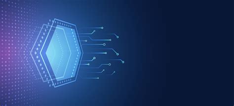 사이버 보안 인터넷 및 네트워킹 개념 다양한 기술 요소가 있는 하이테크 벡터 삽화 추상적인 글로벌 공상 과학 개념 파란색 배경에 디지털 인터넷 통신 0명에 대한 스톡 벡터