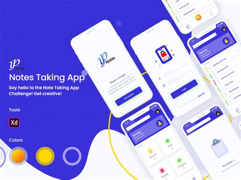 Notes Taking App Free Xd Resource Adobe Xd Elements