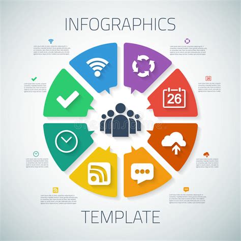 Web Infographic Timeline Pie Template Layout With Stock Vector Illustration Of Chart Concept