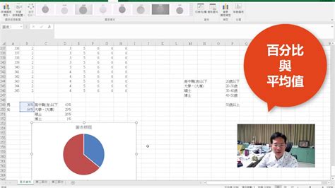 02使用excel計算百分比與平均值 Youtube