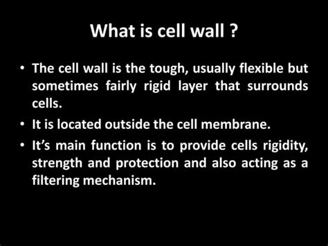 Plant Cell Wall Components And Composition Ppt