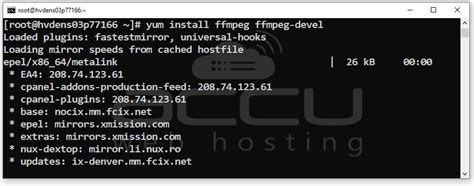 How To Install Ffmpeg In Whmcpanel Server Linux Vps Hosting