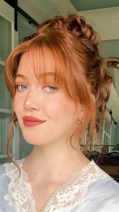 Curtain Bangs Updo Hairstyle Hair Styles Hair Tutorial Hair Color