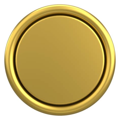 Premium Photo 3d Circle Button Empty Button 3d Illustration