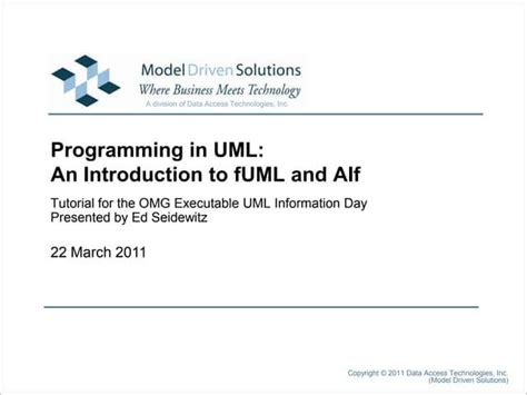 Stefano Fago On Linkedin Programming In Uml An Introduction To Fuml And Alf