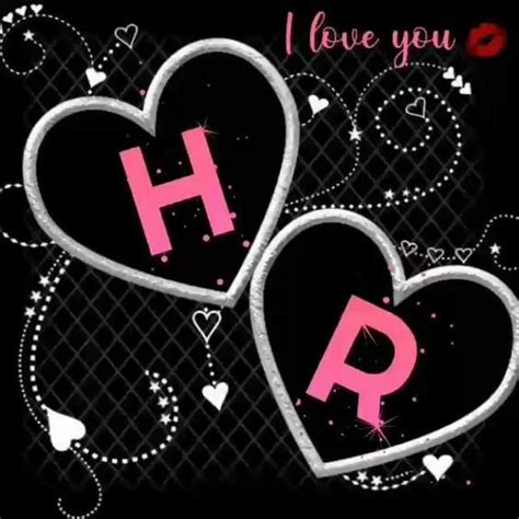 H Love R Logo Letter H Heart Love Logo Design Symbol Icon Illustration