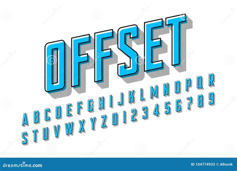 Offset Printing Style Font Stock Vector Illustration Of Latin 104774933 Offset Printing Style Font Stock Vector Illustration Of Latin 104774933