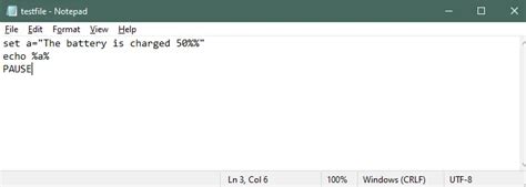 difference between and in a batch file delft stack