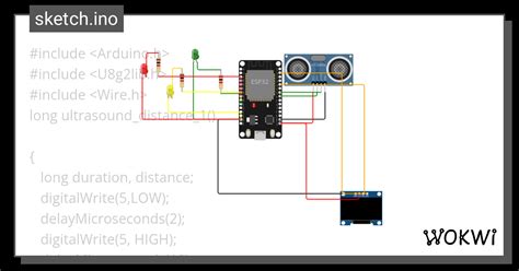 Led Distance Wokwi Esp32 Stm32 Arduino Simulator