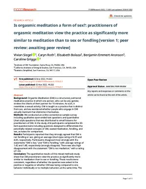 Fillable Online Is Orgasmic Meditation A Form Of Sex Practitioners Of