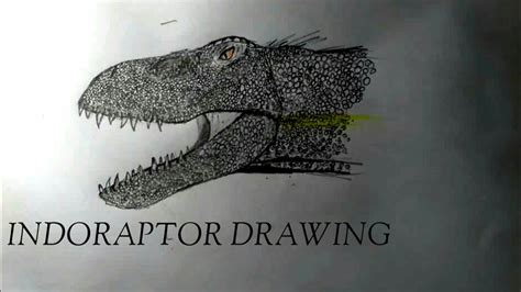 Jurassic World Fallen Kingdom Indoraptor Head Drawing Youtube