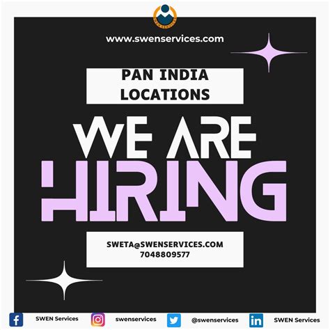 Sweta Patel On Linkedin Hiringalert Panindiahiring Applynow Hiringimmediately Swenservices