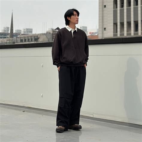 카고브로스 남자 와이드팬츠 면바지 브랜드 아메카지룩 캐주얼 코디 완성 네이버 블로그