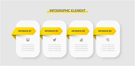 Business Infographic Template Presentation Rounded Rectangle Label With