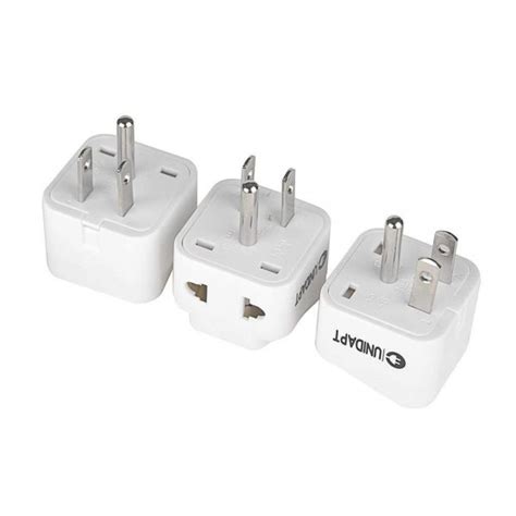 Proglobe Us Plug Adapter For Europe To Usa Power Plug Adapter With Dual Inputs Safe Grounded