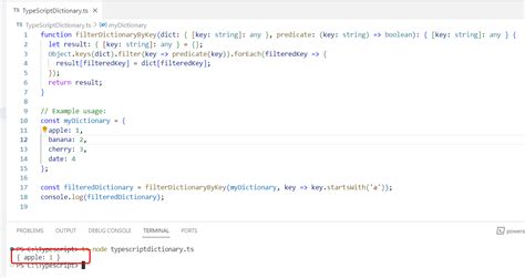 How To Filter A Dictionary In Typescript