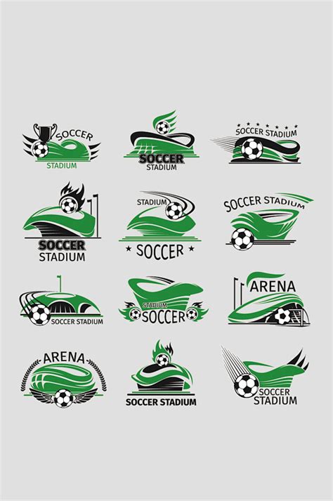 Ai矢量足球足球场元素