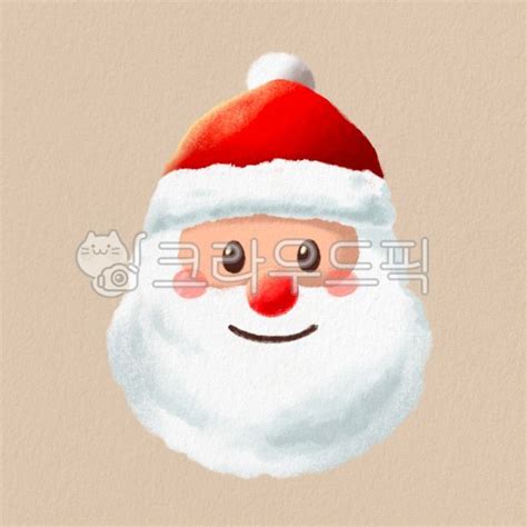 산타캐릭터 산타할아버지캐릭터 산타클로스캐릭터 산타할아버지얼굴 얼굴 사진이미지일러스트캘리그라피 Keueo작가