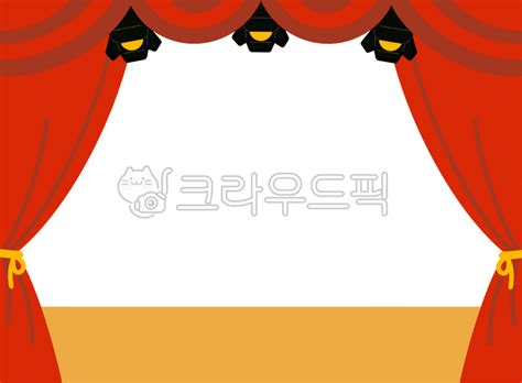 무대 공연 발표회 커튼 조명 사진이미지일러스트캘리그라피 미니s작가