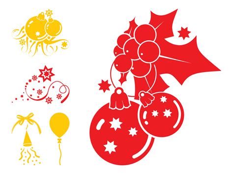 Christmas Decorations Graphics Vector Art And Graphics