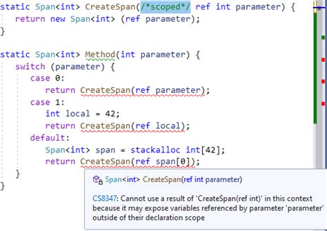 Managed Pointers Span Ref Struct C11 Ref Fields And The Scoped