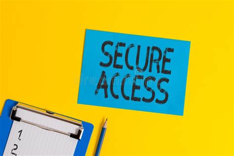 Conceptual Hand Writing Showing Secure Access Business Photo Text Enhance The Security And