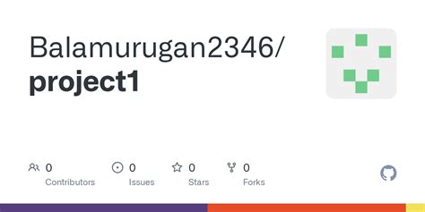 Github Balamurugan2346project1