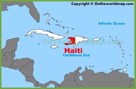 Haiti Location On The Caribbean Map