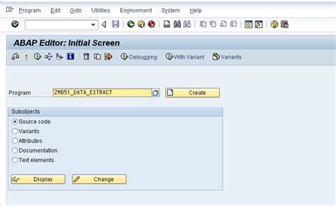 Dynamic Selection For Scheduling A Program Sap Community