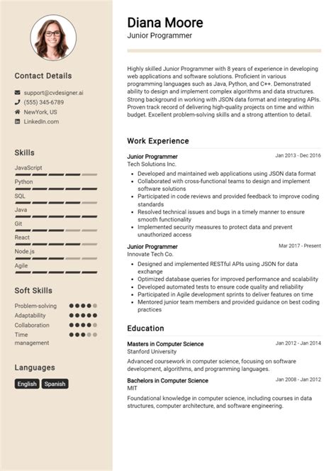 12 Programmer Resume Examples For 2024 Downloadable Templates