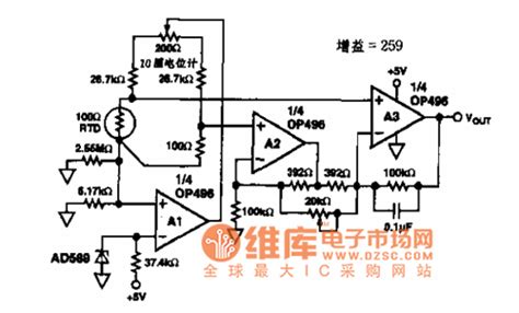 single supply rtd amplifying circuit power supply circuit circuit