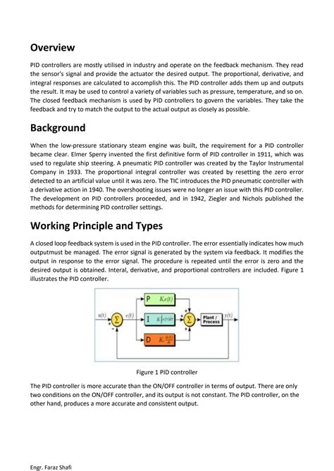 Solution A Closed Loop Feedback System Using Pid Controller Studypool
