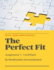MANI M C Assignment HW Pdf BIA SUPPLY CHAIN ANALYTICS The Perfect Fit Assignment