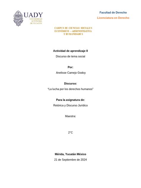 Ada 2 Discurso Social Pdf
