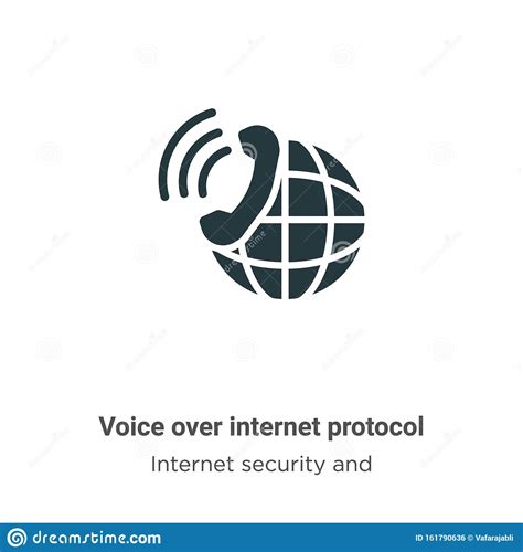 Voice Over Internet Protocol Vector Icon On White Background Flat Vector Voice Over Internet