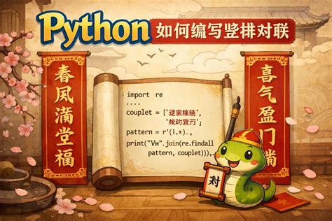 Python如何编写竖排对联