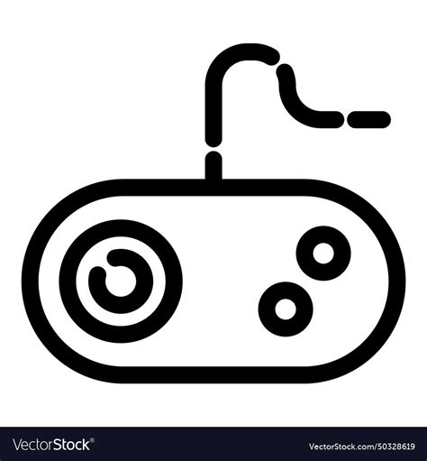 Gamepad Flat Icon Isolated On White Background Vector Image