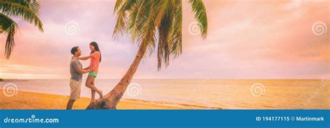 Couple Romantic Getaway Honeymoon Travel Vacation Panoramic Banner Two