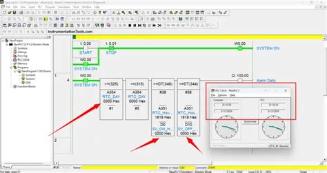 Daily Alarm Plc Program Using Real Time Clock