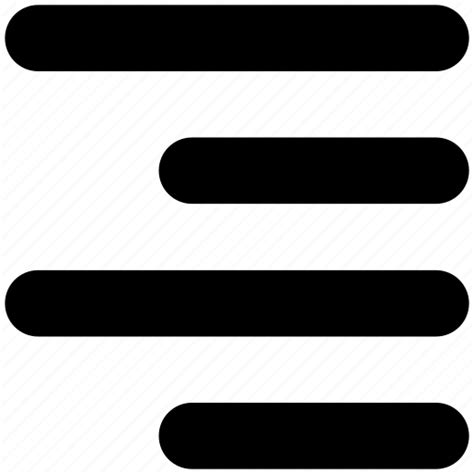 User Interface Sign Alignment Right Text Align Icon Download On Iconfinder