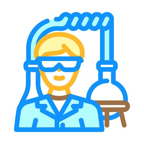 Chemical Engineer Technology Color Icon Vector Illustration 21752133
