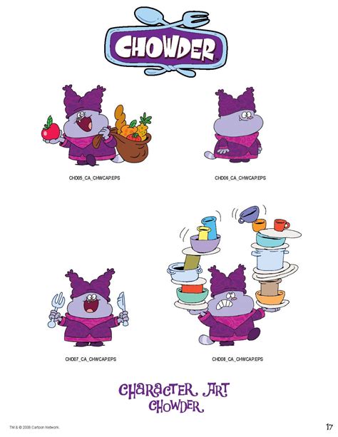 Chowder 2007 2010 Part 1 Model Sheets Turnarounds Character References Concept Art R