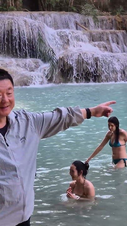 라오스 꽝시폭포 미녀 꽝시폭포 라오스여행 라오스 루앙프라방 방비엥 충북미디어tv Youtube