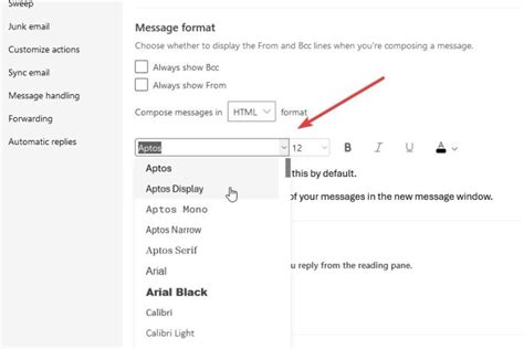 How To Change Font In Outlook On Windows MacOS And Web