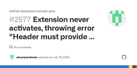 Extension Never Activates Throwing Error Header Must Provide A Content Length Property