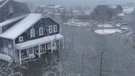 Video Winter Storm Causes Flooding On Nantucket Island Abc News