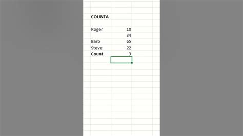 How To Use Counta Function In Excel Youtube
