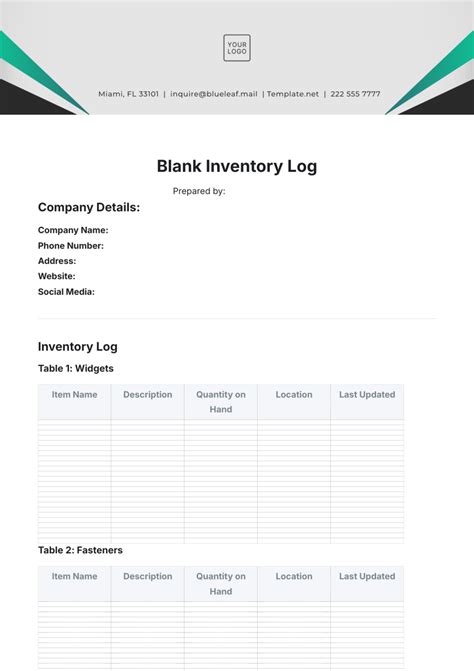 Free Inventory Request Template To Edit Online